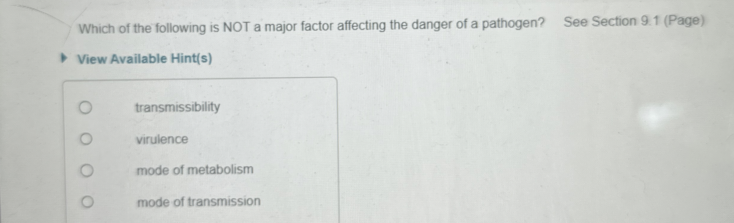 Solved Which of the following is NOT a major factor | Chegg.com