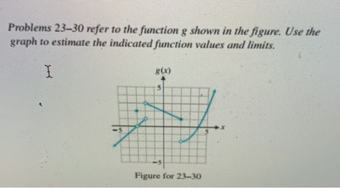 Solved Problems 23–30 refer to the function g shown in the | Chegg.com