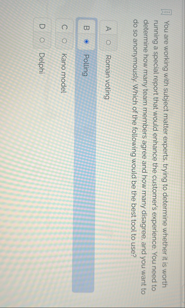 Solved You are working with subject matter experts, trying | Chegg.com