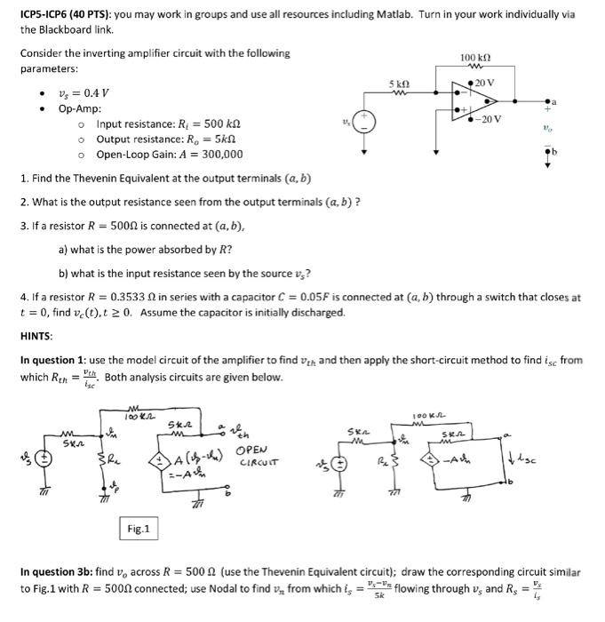 ICP5-ICP6 (40 PTS): you may work in groups and use | Chegg.com