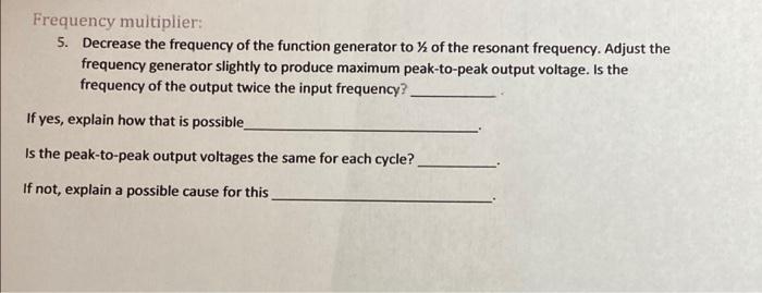 Solved Tuned Resonant Class C amplifiers The tuned Class C | Chegg.com