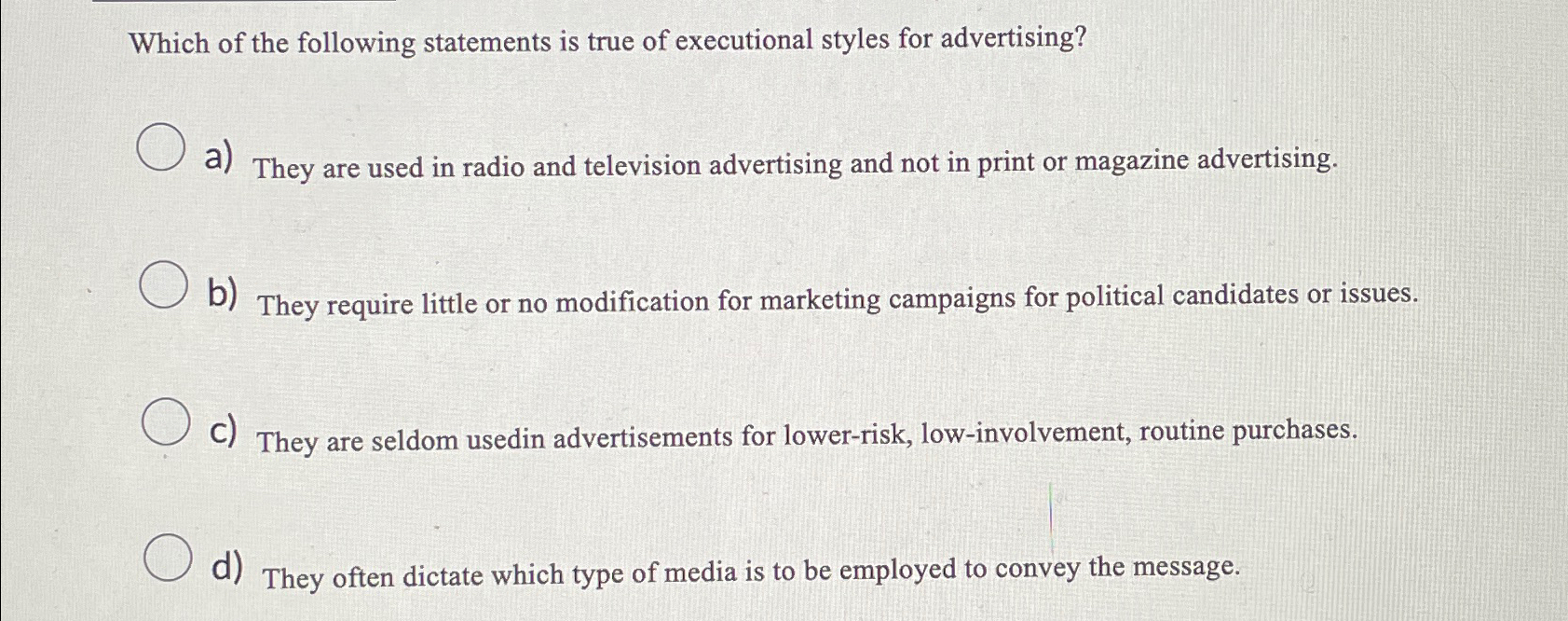 Solved Which of the following statements is true of | Chegg.com