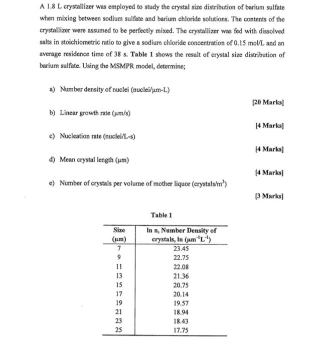 Solved separation process | Chegg.com