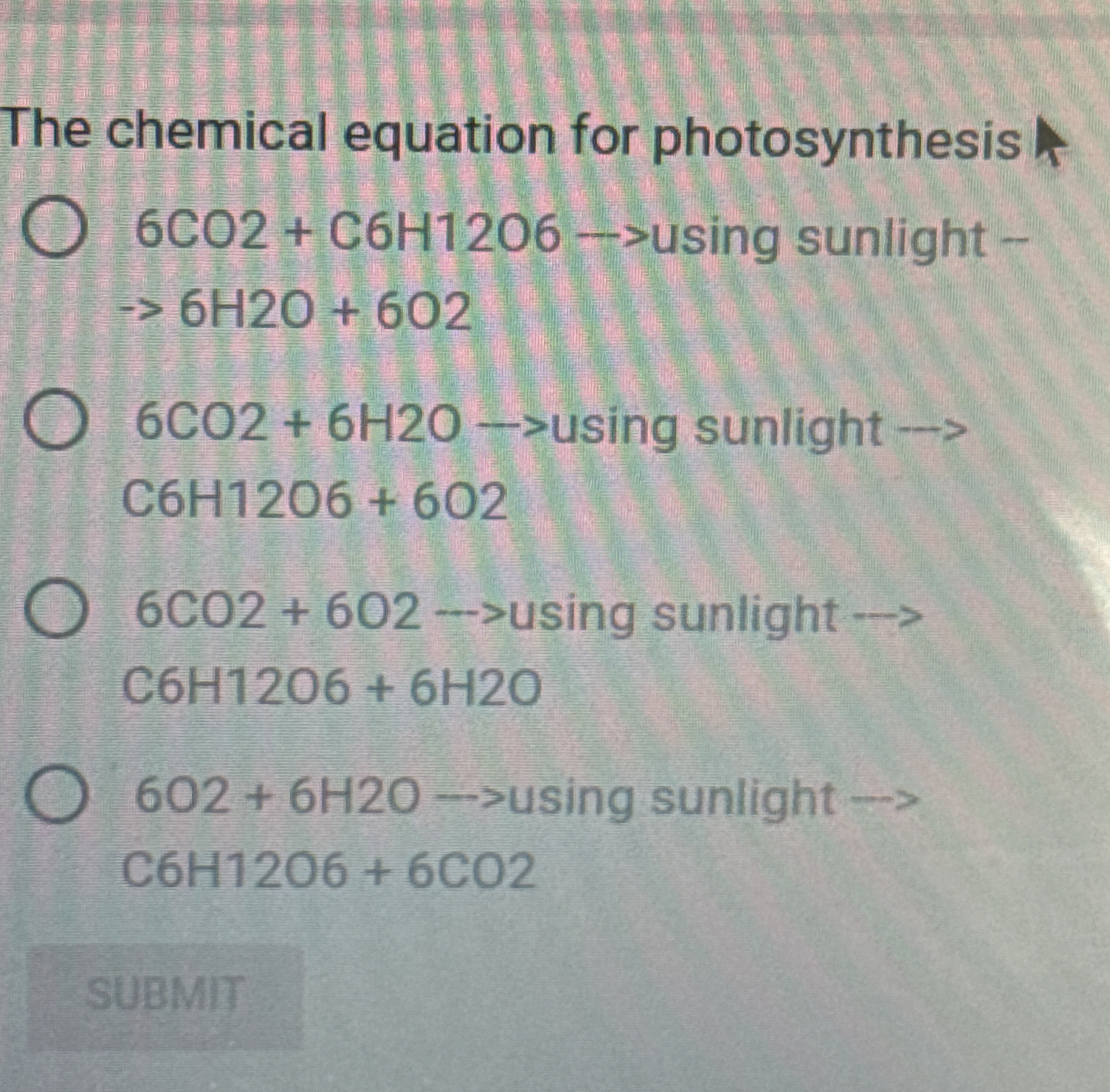 Solved The chemical equation for | Chegg.com