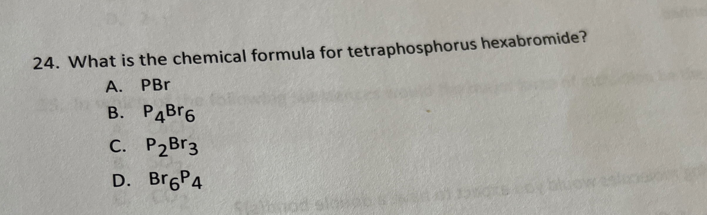 Solved What is the chemical formula for tetraphosphorus | Chegg.com