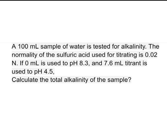 Solved Make a complete report on the LAB 2 ( ALKALINITY TEST | Chegg.com