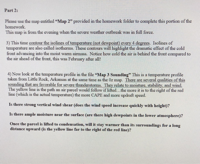 Solved Part 2: Please use the map entitled “Map 2" provided | Chegg.com