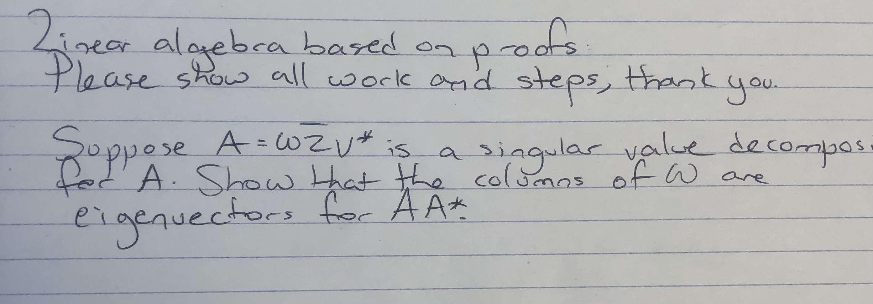 Solved Linear algebra: please help answer, i will upvote | Chegg.com