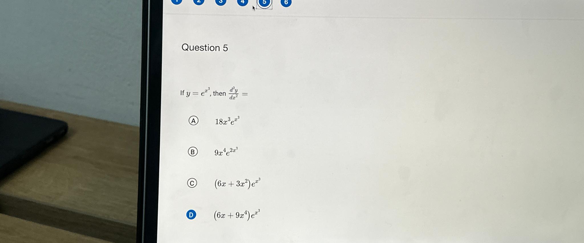 Solved Question 5If y=ex3, ﻿then | Chegg.com