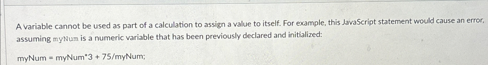 Solved A variable cannot be used as A variable cannot be | Chegg.com