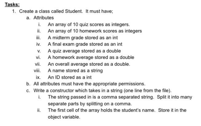 Solved Please Use Java And Test Your Codecreate 1 File