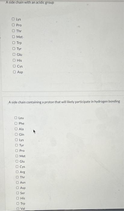 Solved Of the 20 naturally occurring amino acids shown in | Chegg.com