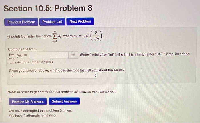 Solved Section 10.5: Problem 8 Previous Problem Problem List | Chegg.com