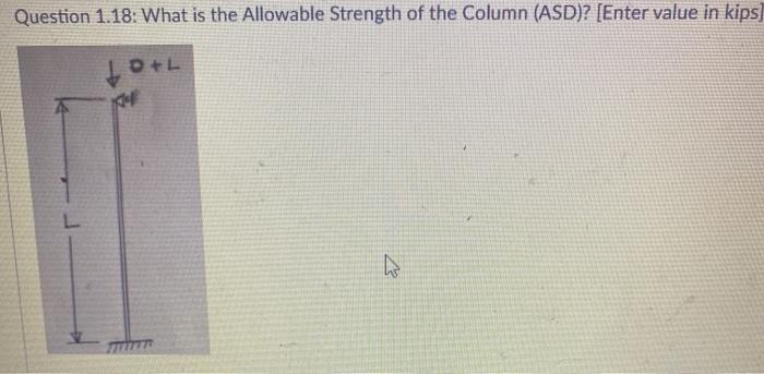 Solved Problem 1 Shown below is an idealization of a column | Chegg.com