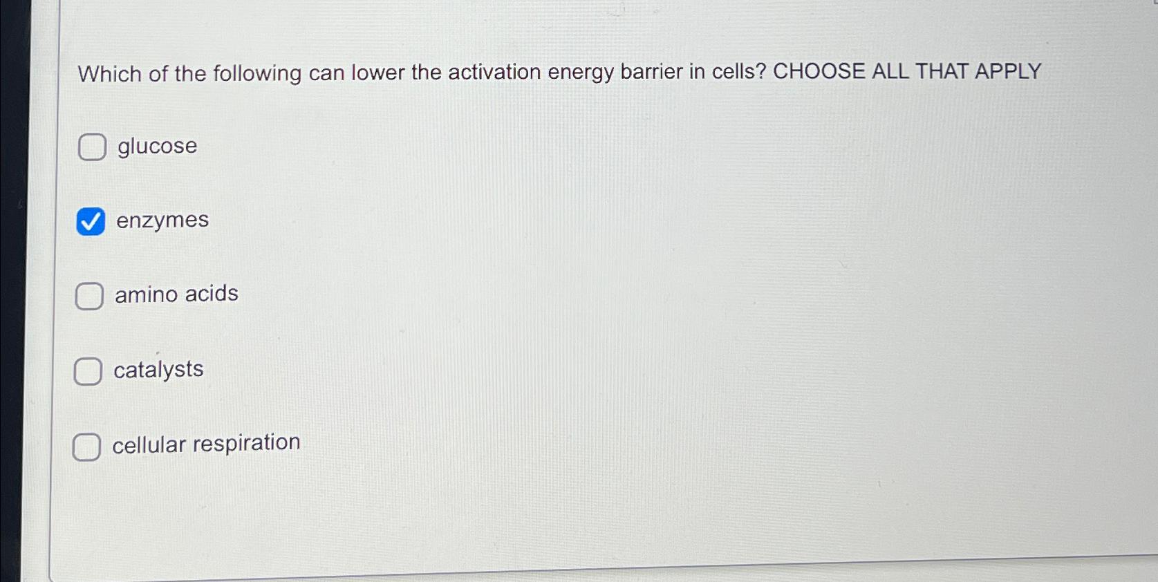 Solved Which of the following can lower the activation | Chegg.com
