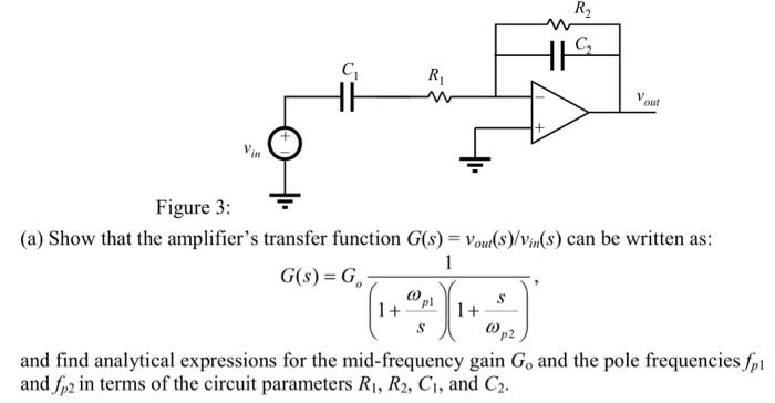 Solved Figure (a) Show that the amplifier's transfer | Chegg.com