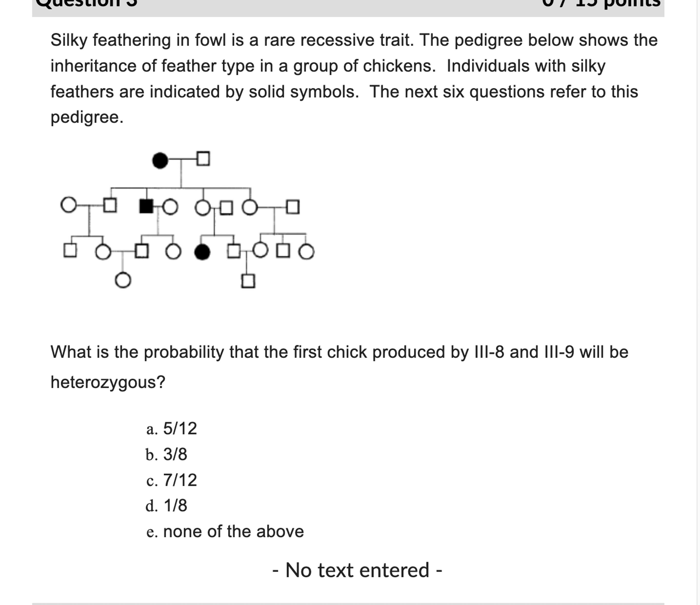 Solved Silky feathering in fowl is a rare recessive trait. | Chegg.com