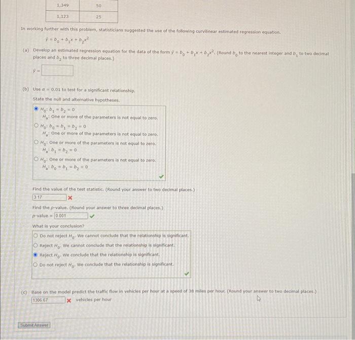 Solved A statistical program is recommended. A highway | Chegg.com