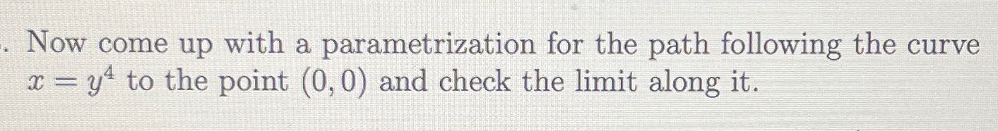 Now come up with a parametrization for the path | Chegg.com