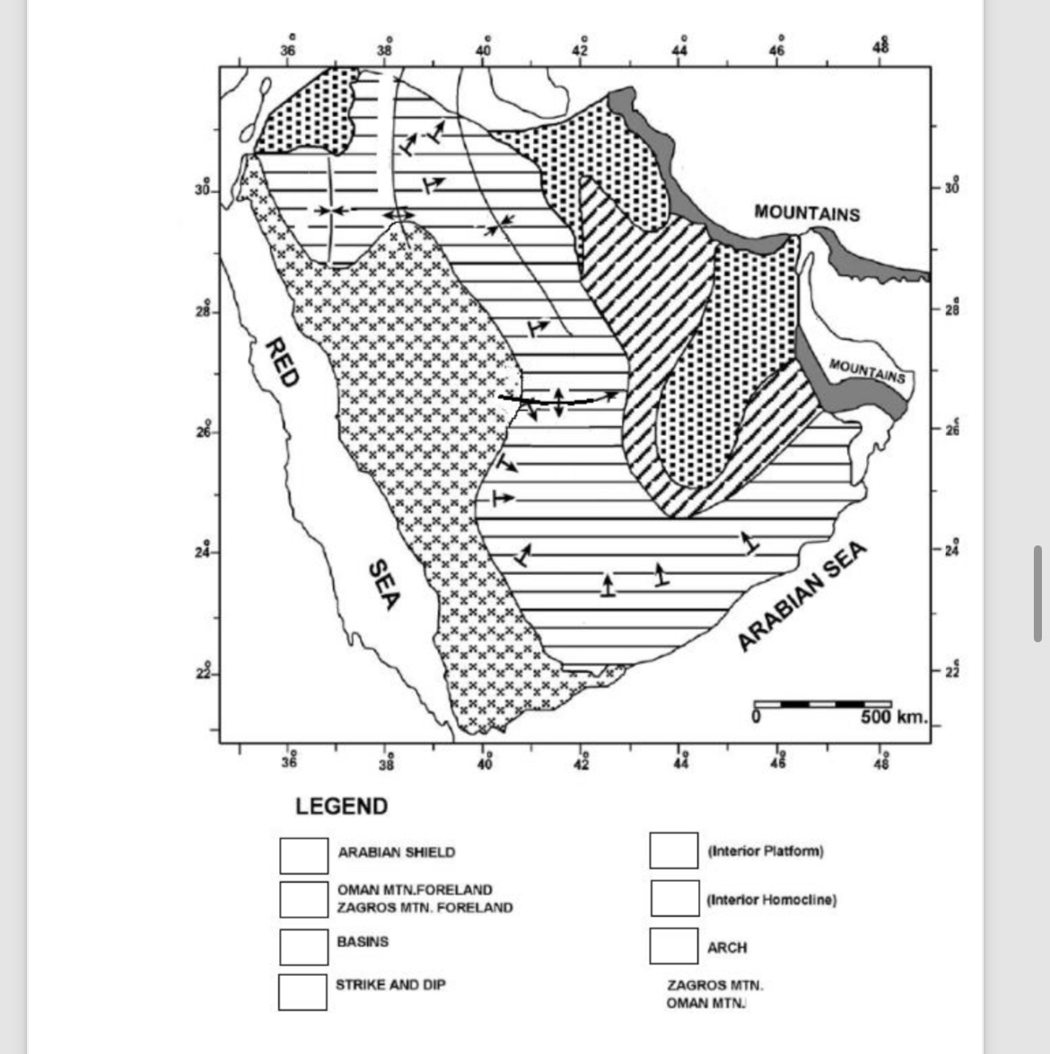 LEGENDARABIAN SHIELDOMAN MTN.FORELANDZAGROS MTN. | Chegg.com