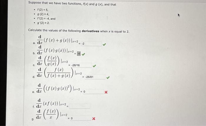 Solved Suppose that we have two functions, f(x) and g(x), | Chegg.com