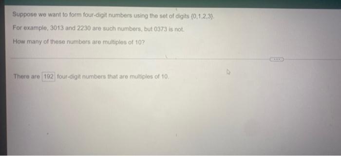 Solved Suppose we want to form four-digit numbers using the | Chegg.com