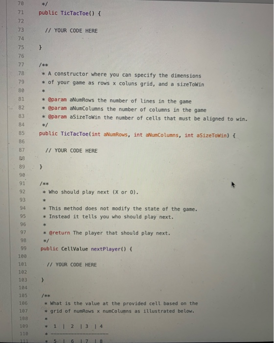 Solved PLS HELP ME WITH THIS JAVA CODE OF GAME X's AND | Chegg.com