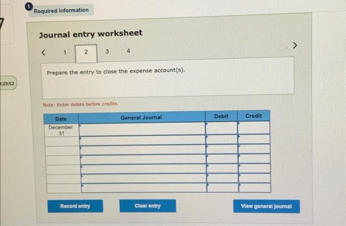 Solved Journal entry worksheet Prepare the entry to | Chegg.com