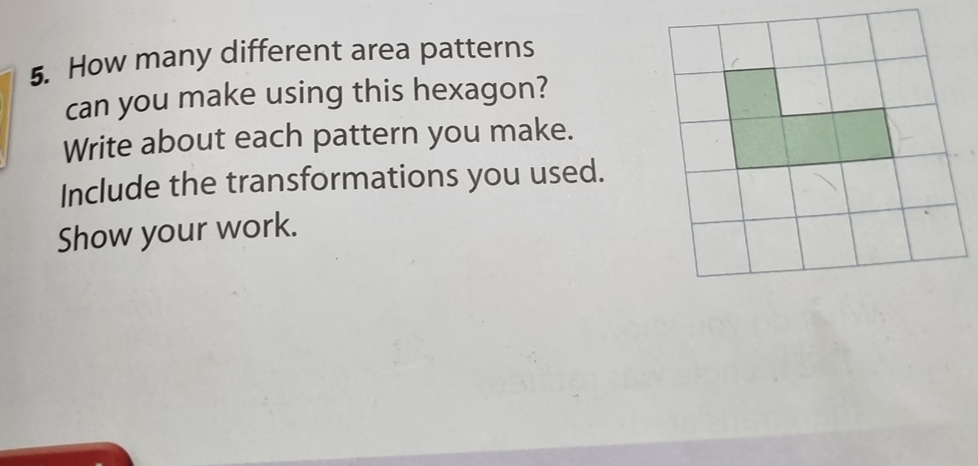 Solved How many different area patterns can you make using | Chegg.com