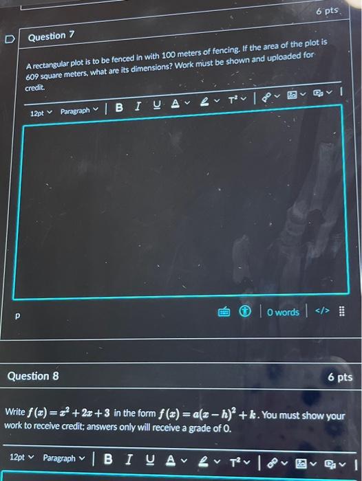 Solved Question 7 A rectangular plot is to be fenced in with | Chegg.com