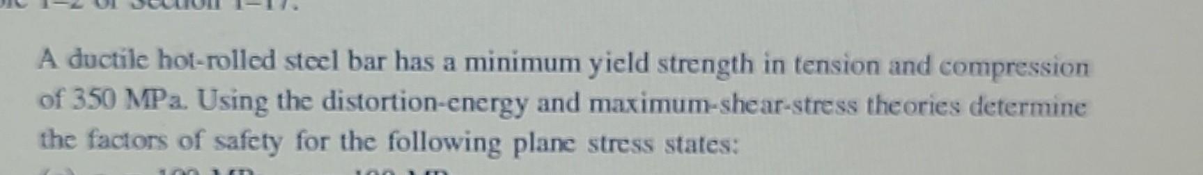 Solved Repeat Problem 5-3 by first plotting the failure loci | Chegg.com