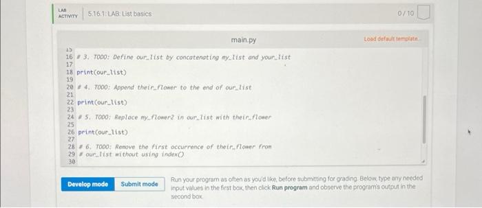 Solved Given the user inputs, complete a program that does | Chegg.com