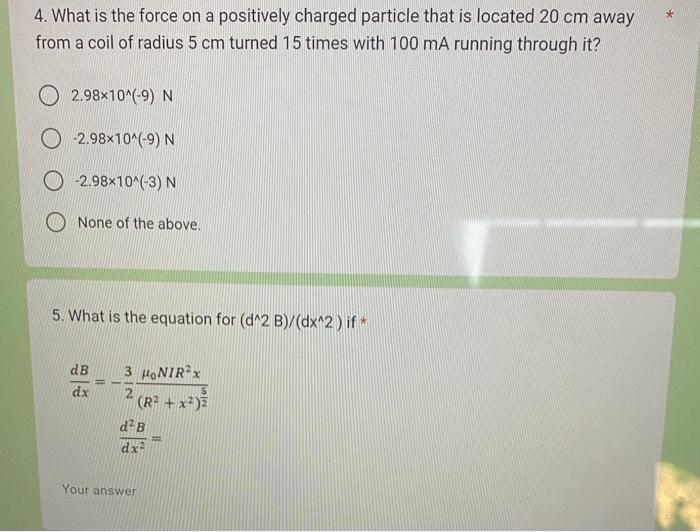 Solved 4. What is the force on a positively charged particle | Chegg.com