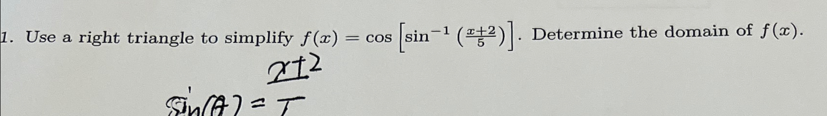 Solved Use a right triangle to simplify | Chegg.com