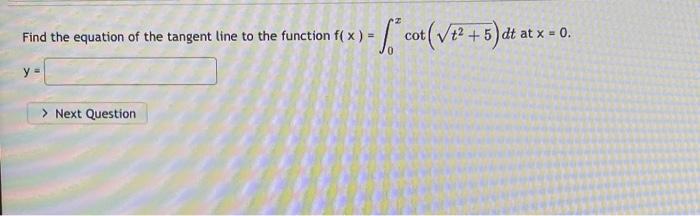 Solved Find the equation of the tangent line to the function | Chegg.com