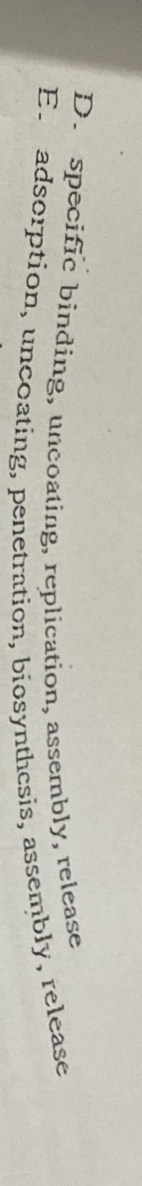 Solved What are the viral replication processes? | Chegg.com