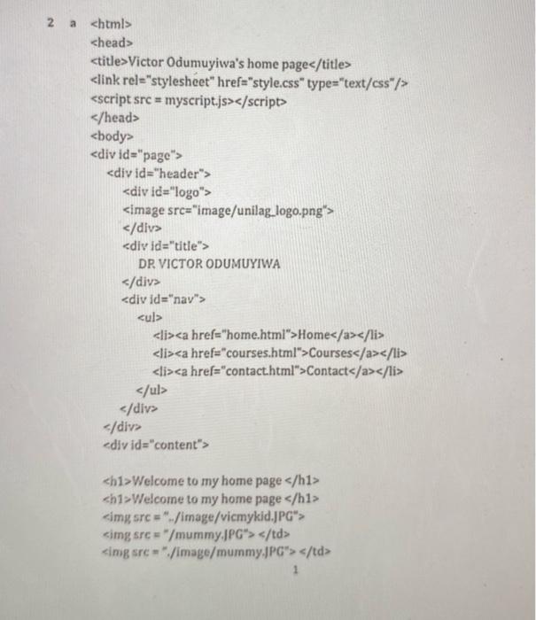 Solved div. -dtv id-" lowtet" Webysge made by sa | Chegg.com