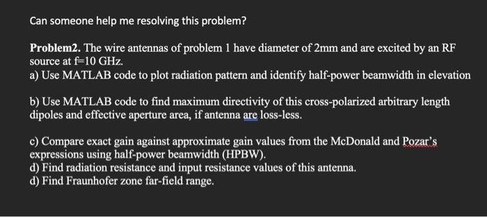Solved Can someone help me resolving this problem? Problem2. | Chegg.com