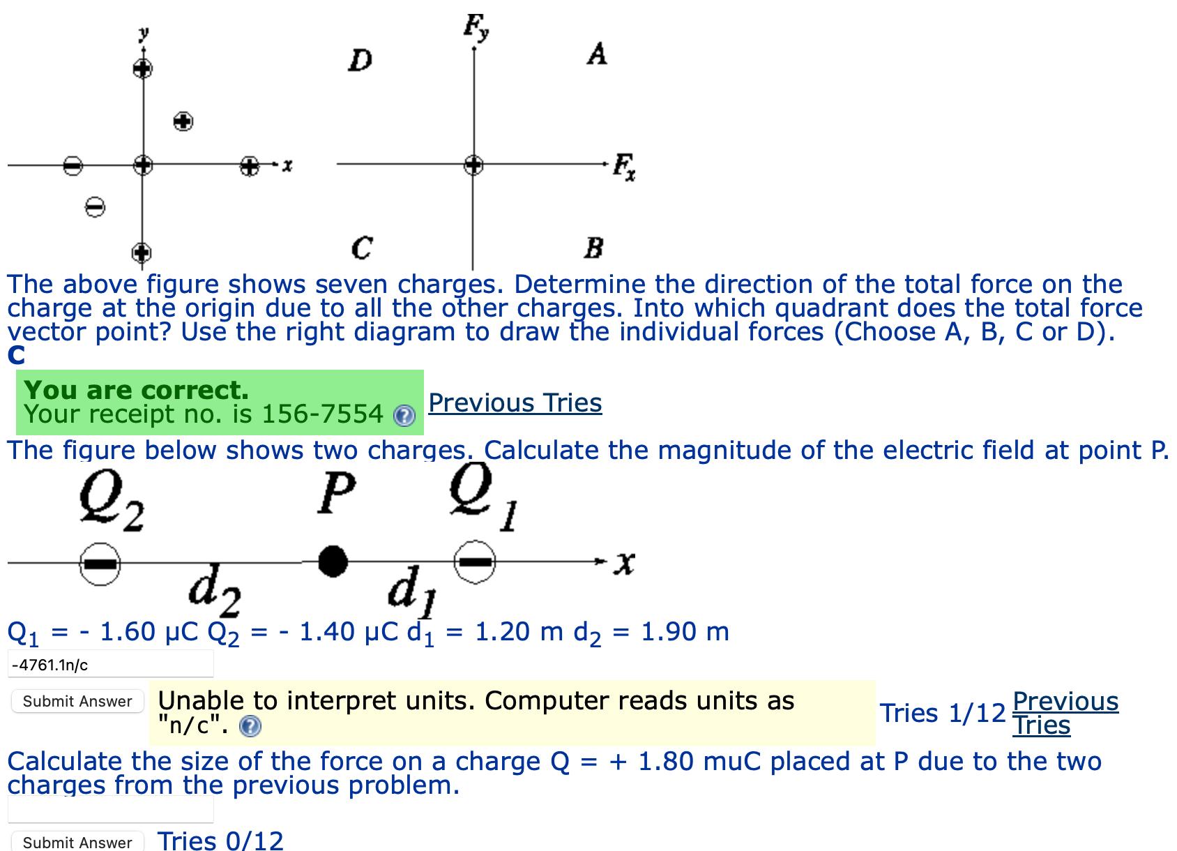 Solved The above figure shows seven charges. Determine the | Chegg.com