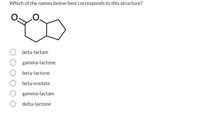 Solved Which of the names below best corresponds to this | Chegg.com