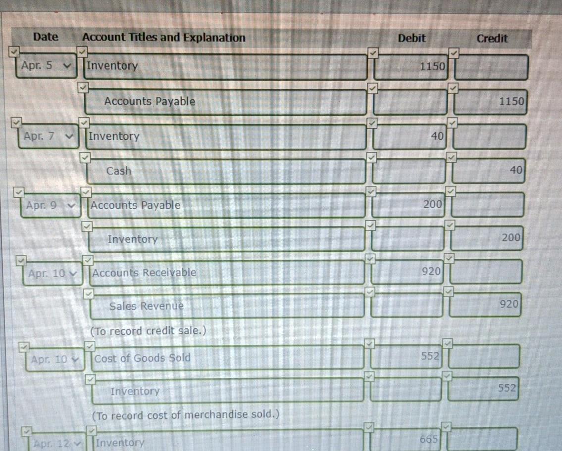 Solved BACK NEX Problem 5-04A a-c (Part Level Submission) | Chegg.com