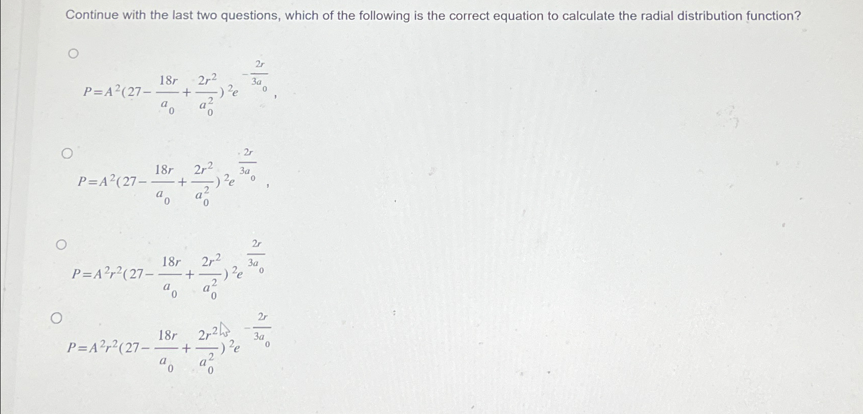 Solved Continue with the last two questions, which of the | Chegg.com