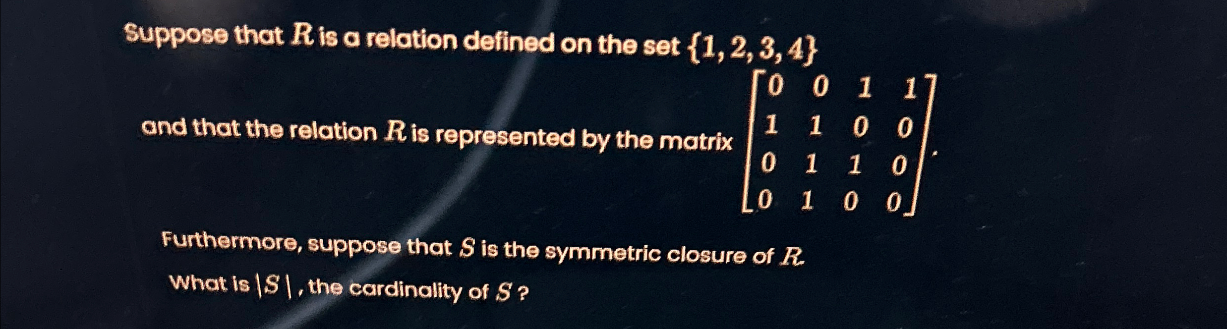 Solved Suppose that R ﻿is a relation defined on the set | Chegg.com