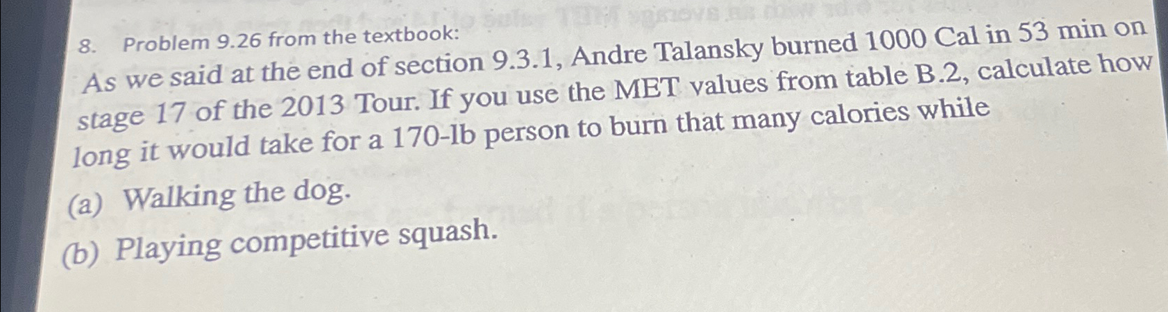 Solved Problem 9.26 ﻿from the textbook:As we said at the end | Chegg.com