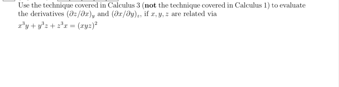 Solved Use the technique covered in Calculus 3 (not the | Chegg.com