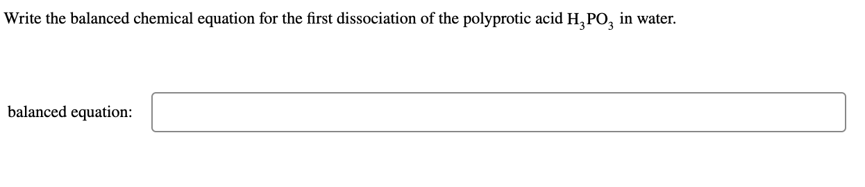 Solved Write the balanced chemical equation for the first | Chegg.com