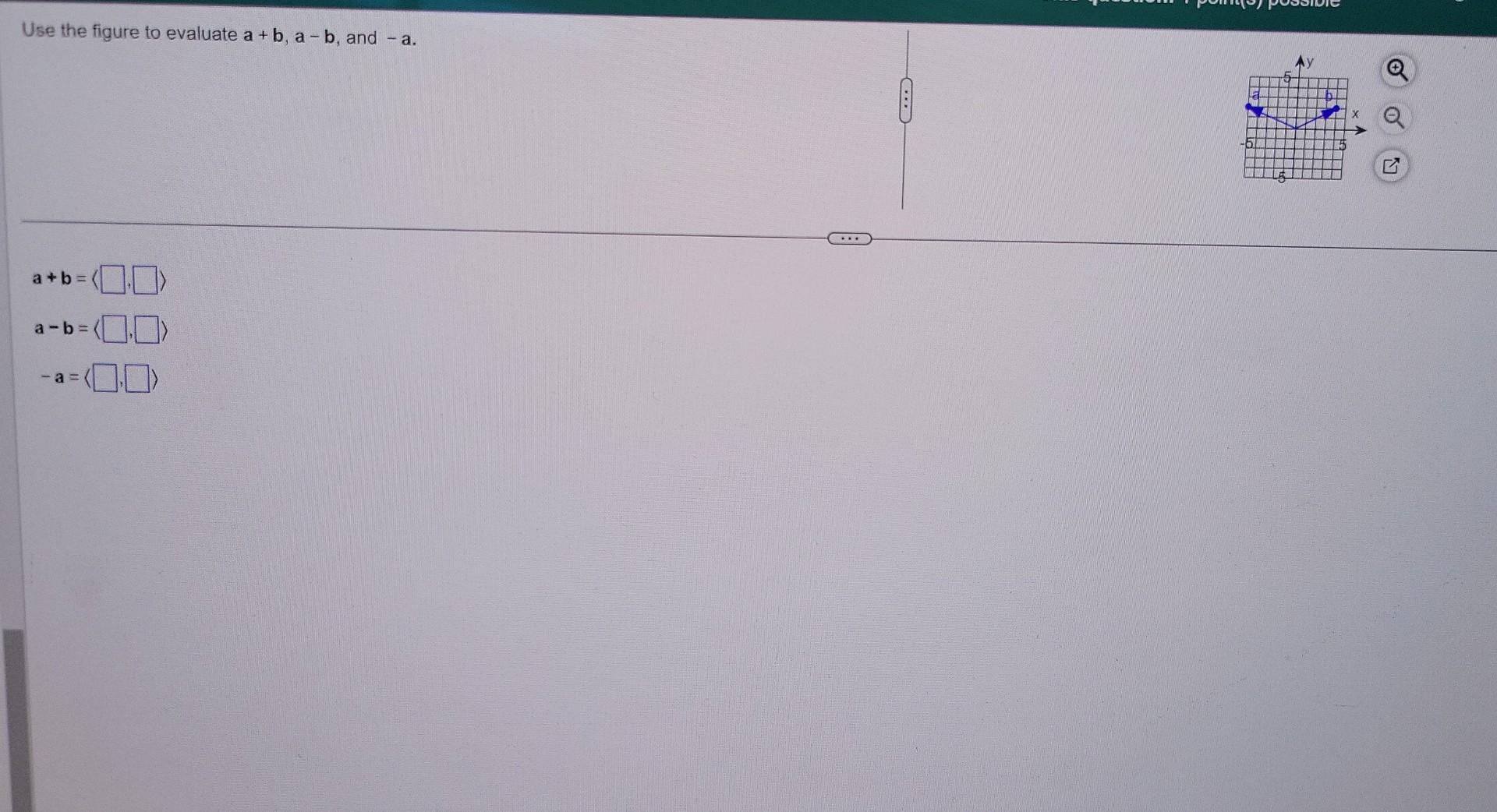 Solved Use the figure to evaluate a+b,a−b, and −a. a+b= a−b= | Chegg.com