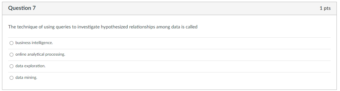 Solved Question 7The technique of using queries to | Chegg.com
