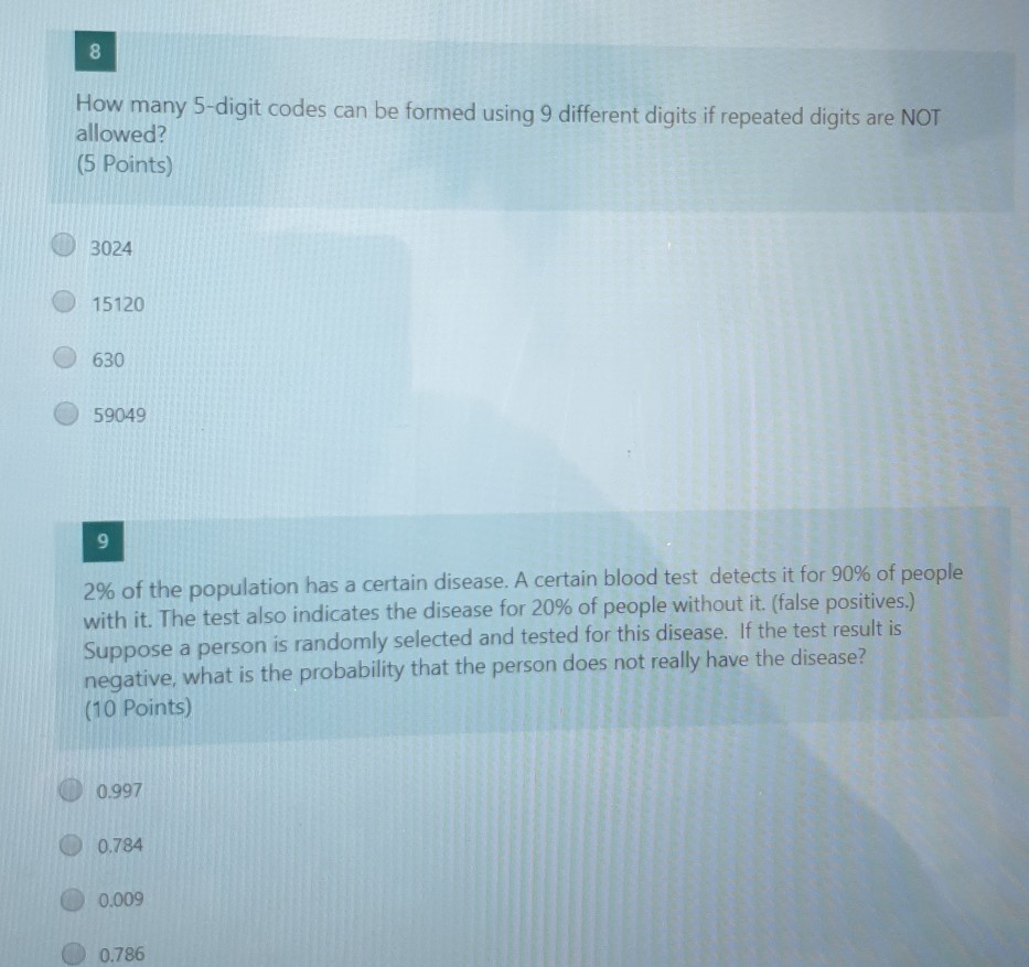 Solved CO How many 5-digit codes can be formed using 9 | Chegg.com