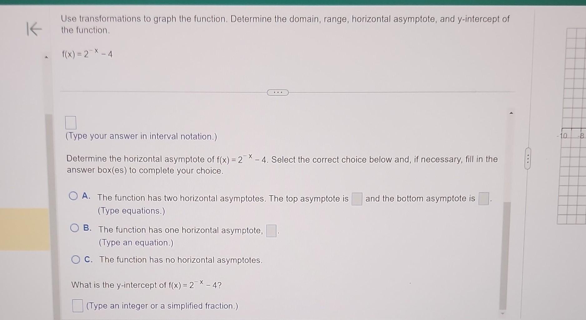 Solved Use Transformations To Graph The Function Determine